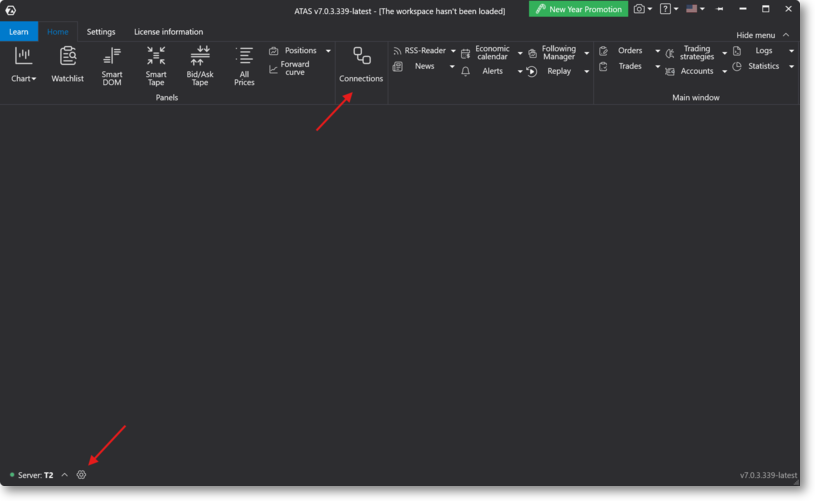 dxFeed connection in ATAS – dxFeed Retail